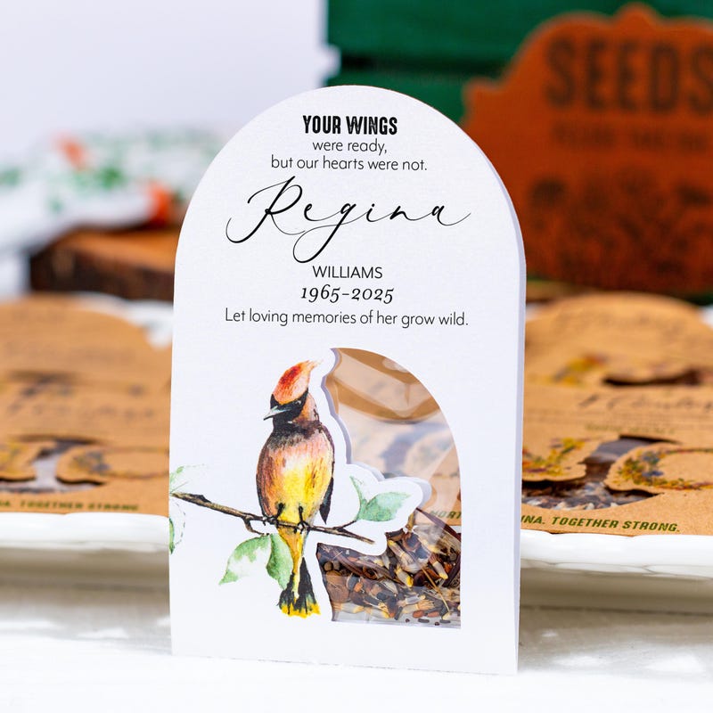 Memorial Seed Packet - Etsy