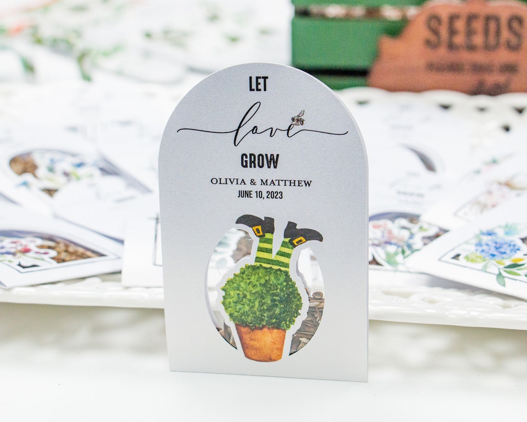 ST. PATRICK'S DAY Seed Packet Favor Irish Wedding Wildflowers Eco ...