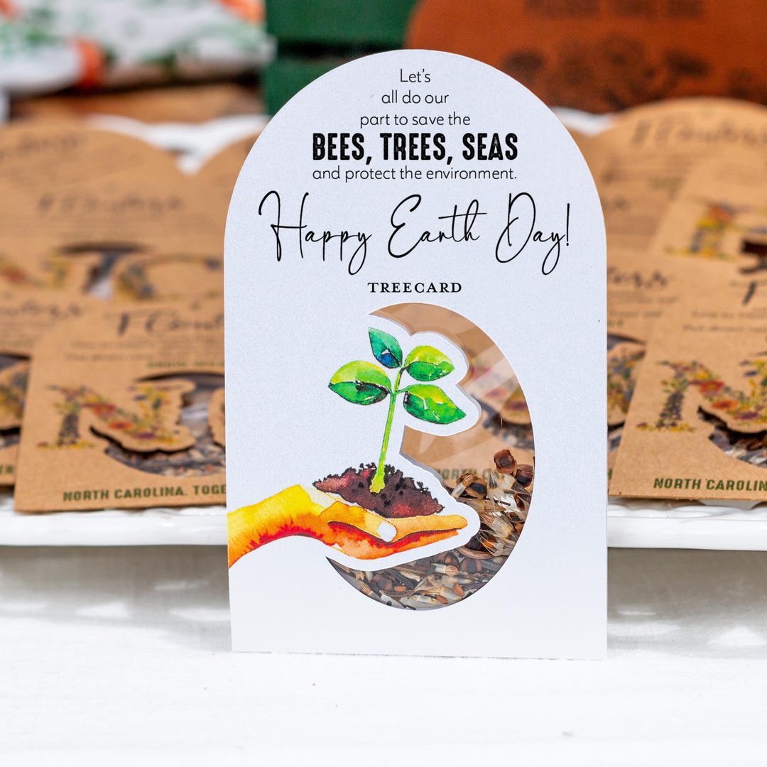 EARTH DAY FAVORS Seed Packet Wildflowers Corporate Giveaways Customer ...
