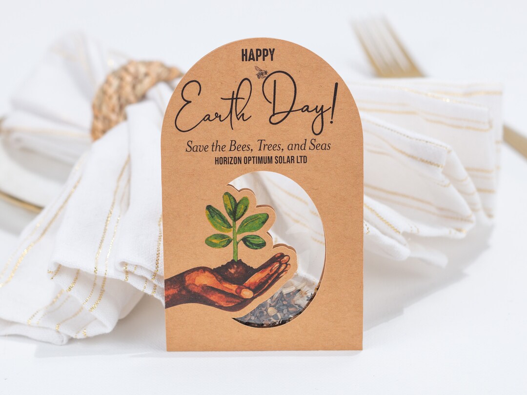 EARTH DAY FAVORS Seed Packet Wildflowers Corporate Giveaways Customer ...