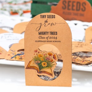GRADUATION SEED PACKET Favors Wildflowers Personalized Eco-friendly ...