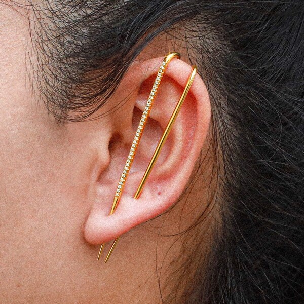 Ear Pin Earrings - Etsy