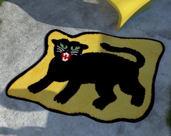 Black Panther Rug - Etsy