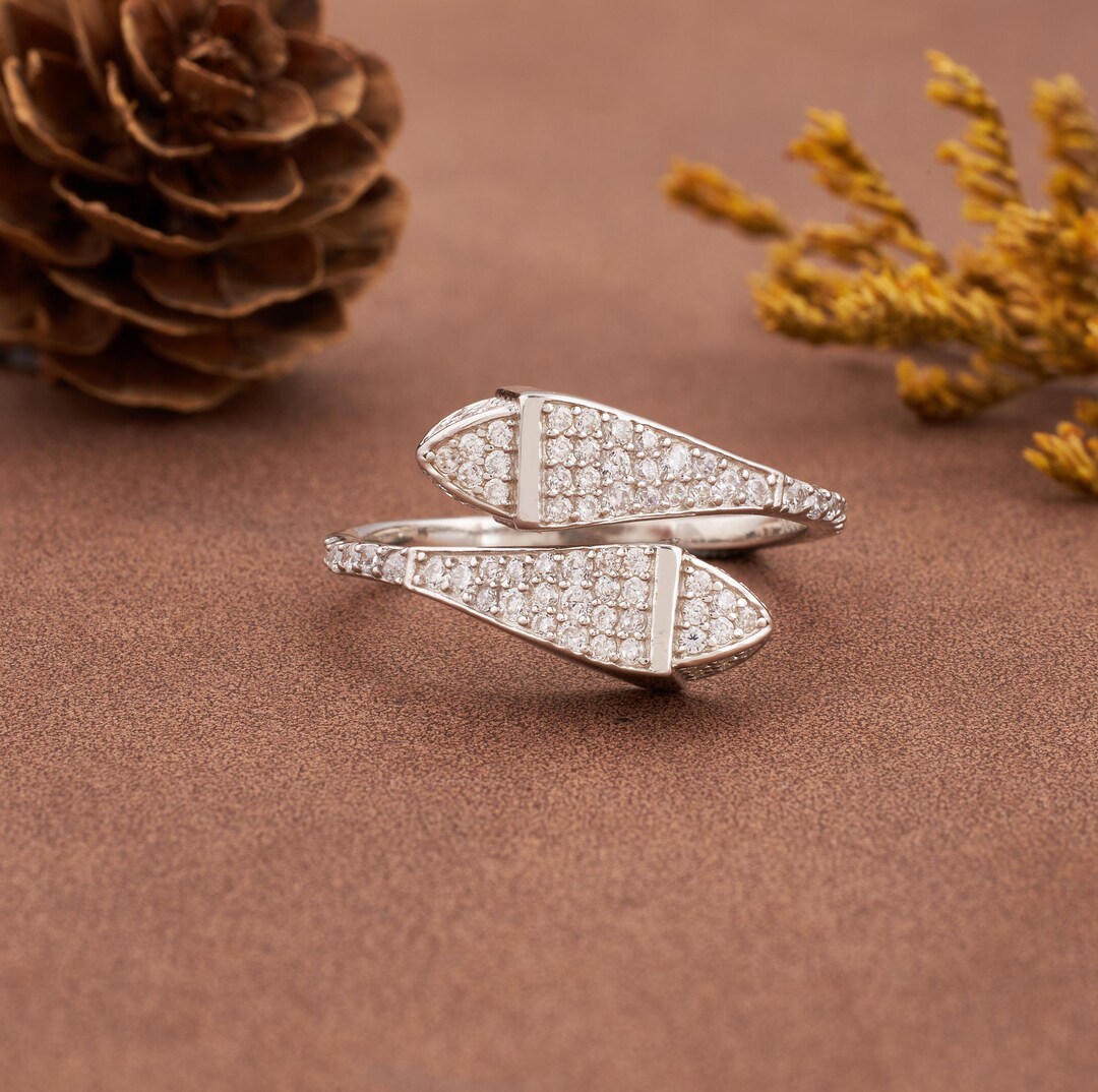 Diamond Snake Ring, Snake Ring, Serpent Ring, Reptile Ring, Reptile ...