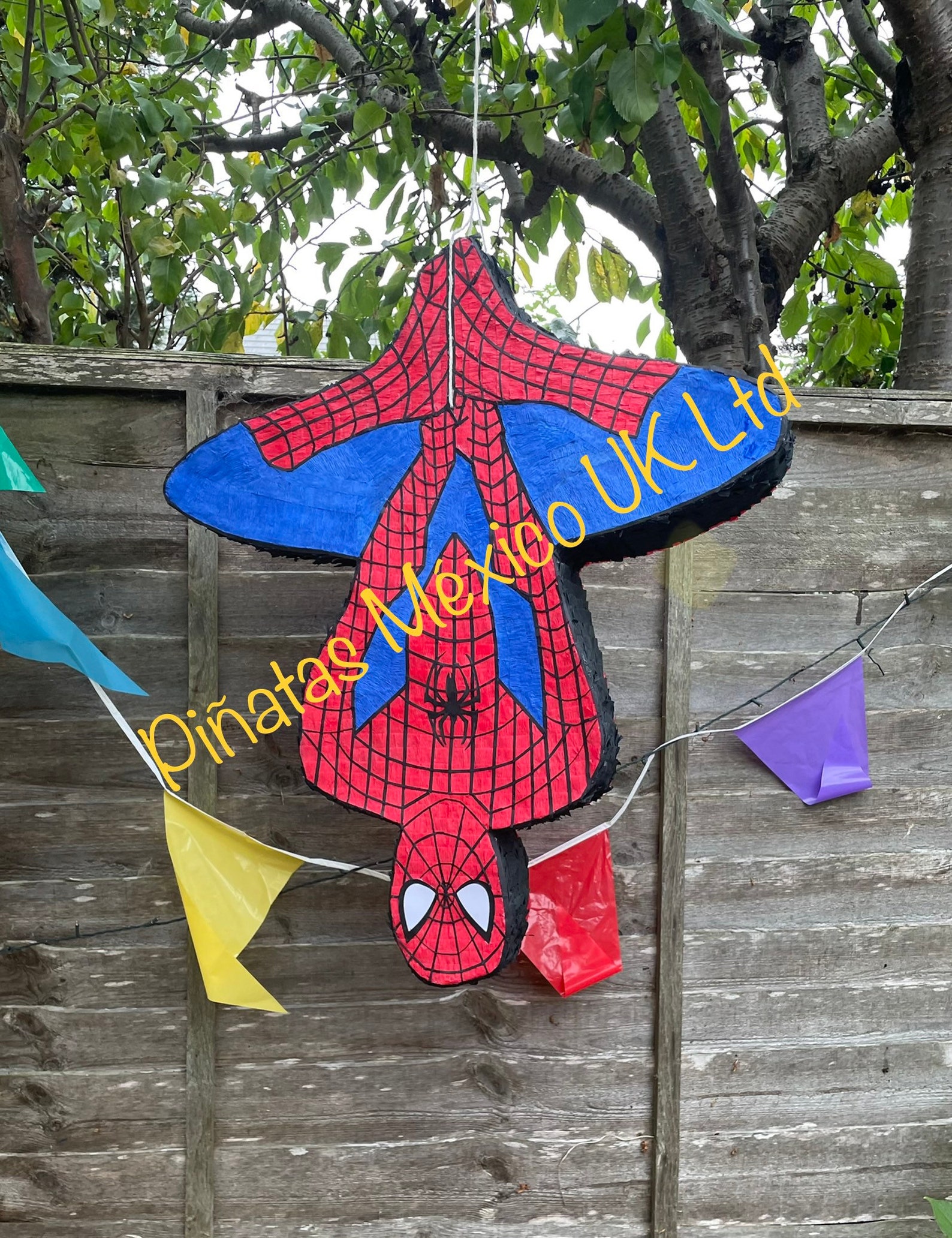Spiderman Inspired Pinata + Buster Stick (wood) Body Superhero Piñata ...