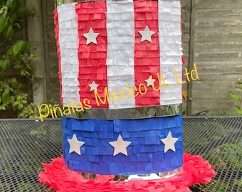 American Flag Piñata 4th of July Pinata - Etsy UK
