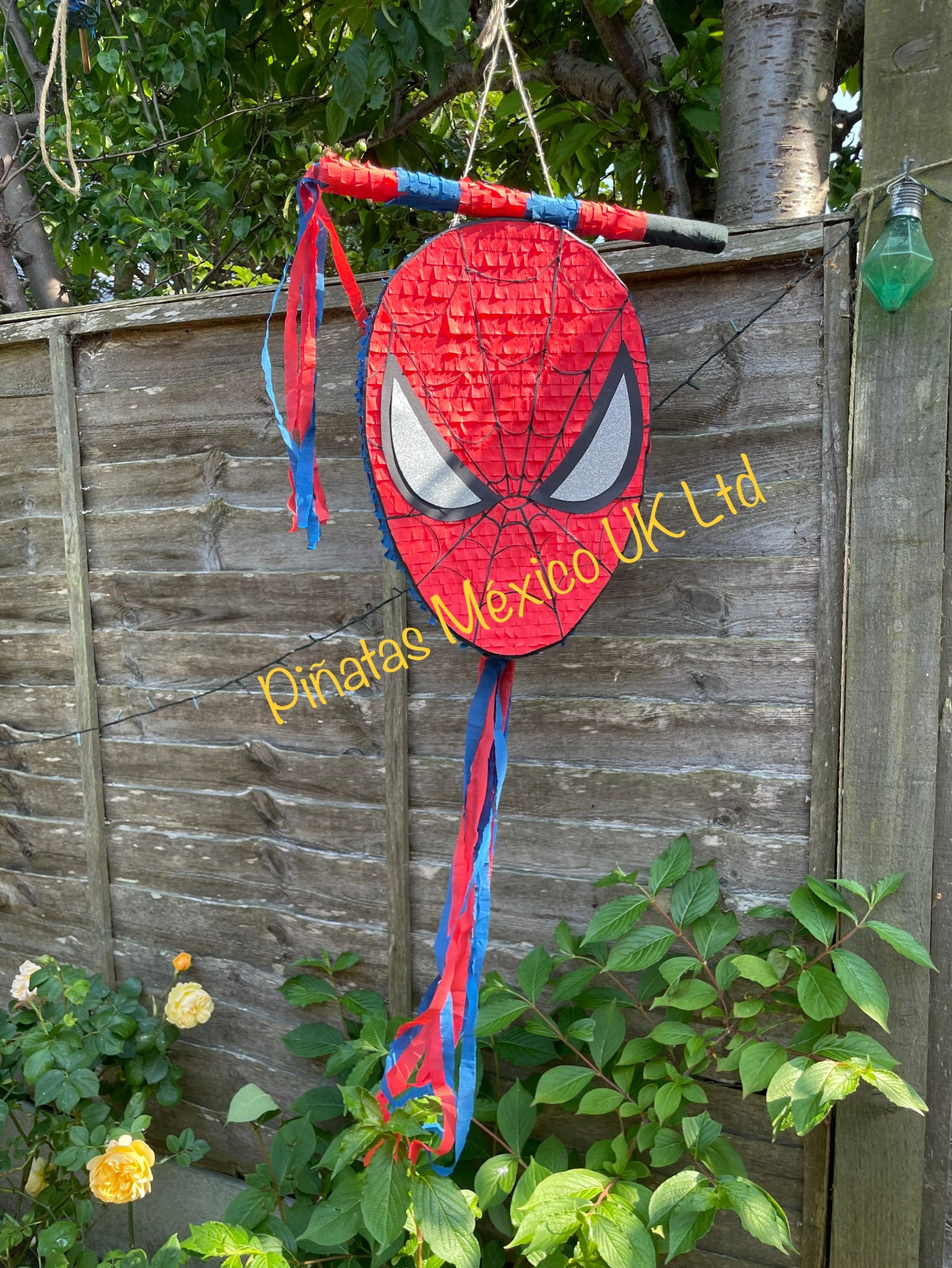 Spiderman Pinata, Superhero Face Pull String Party Game - Etsy
