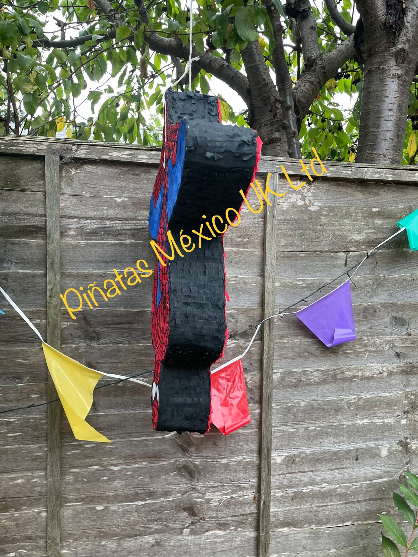 Spiderman Inspired Pinata + Buster Stick (wood) Body Superhero Piñata ...
