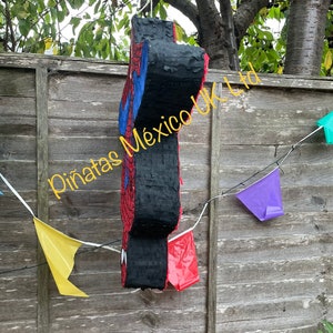 Spiderman Inspired Pinata + Buster Stick (wood) Body Superhero Piñata ...