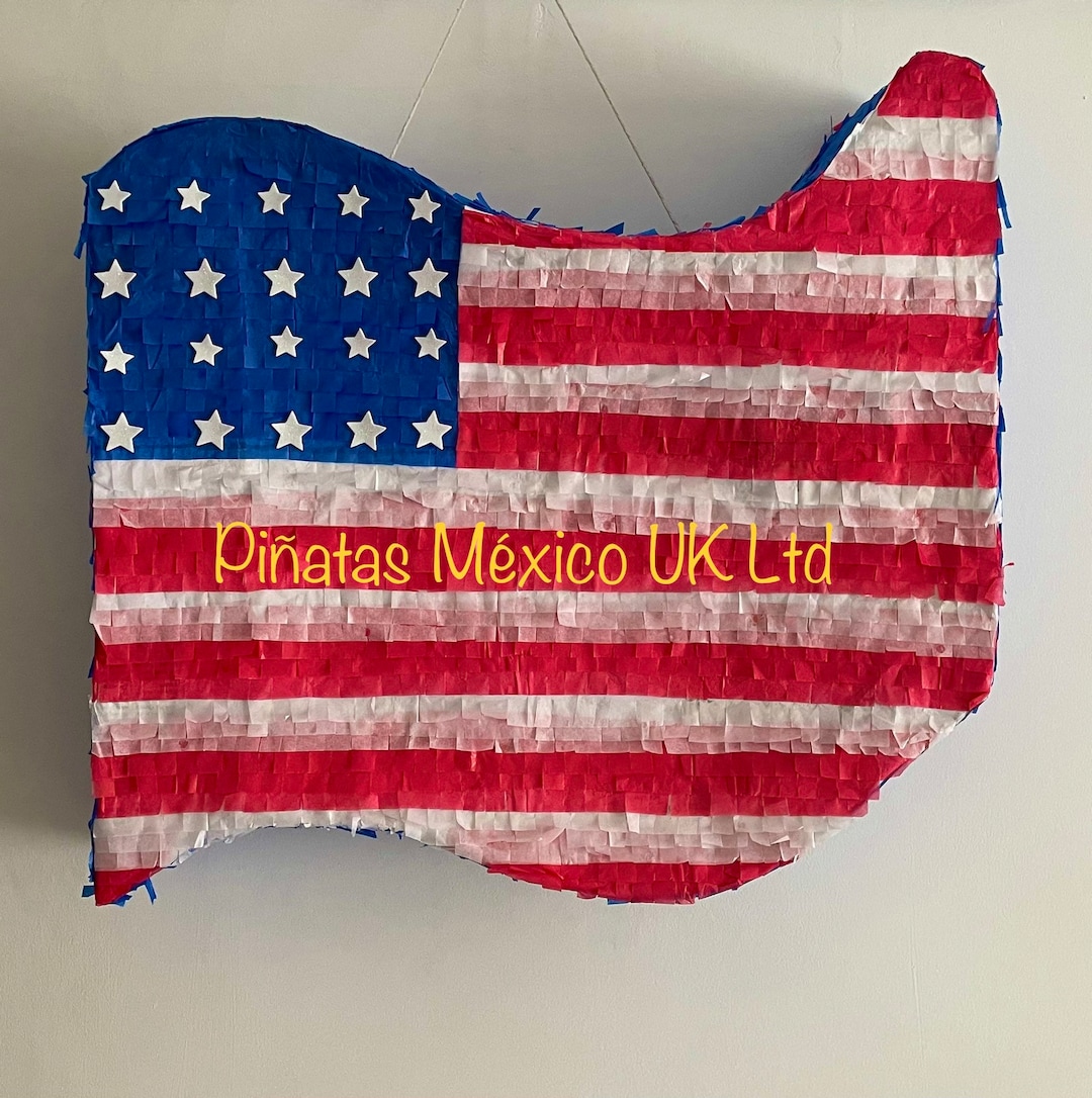 American Flag Piñata 4th of July Pinata - Etsy UK