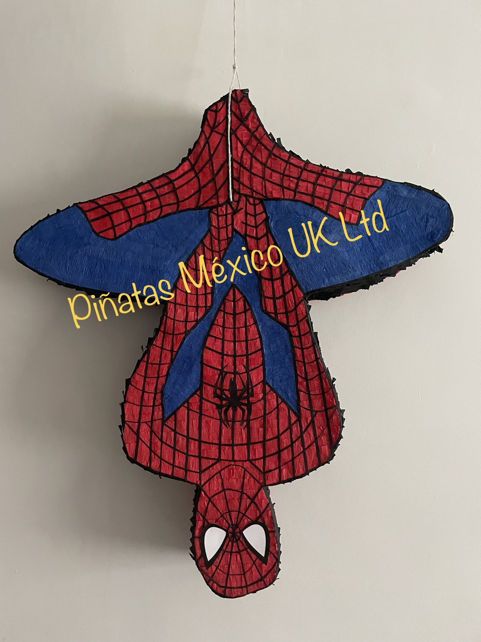 Spiderman Inspired Pinata + Buster Stick (wood) Body Superhero Piñata ...