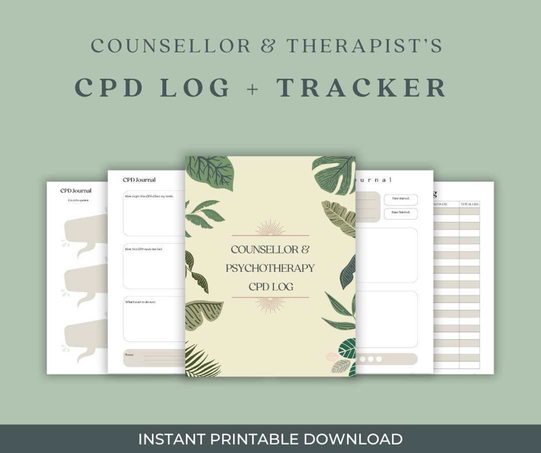 CPD Log | CPD Tracker | Counselling Student | Trainee Counsellor ...