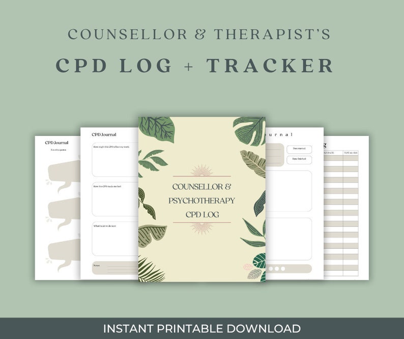 CPD Log | CPD Tracker | Counselling Student | Trainee Counsellor ...
