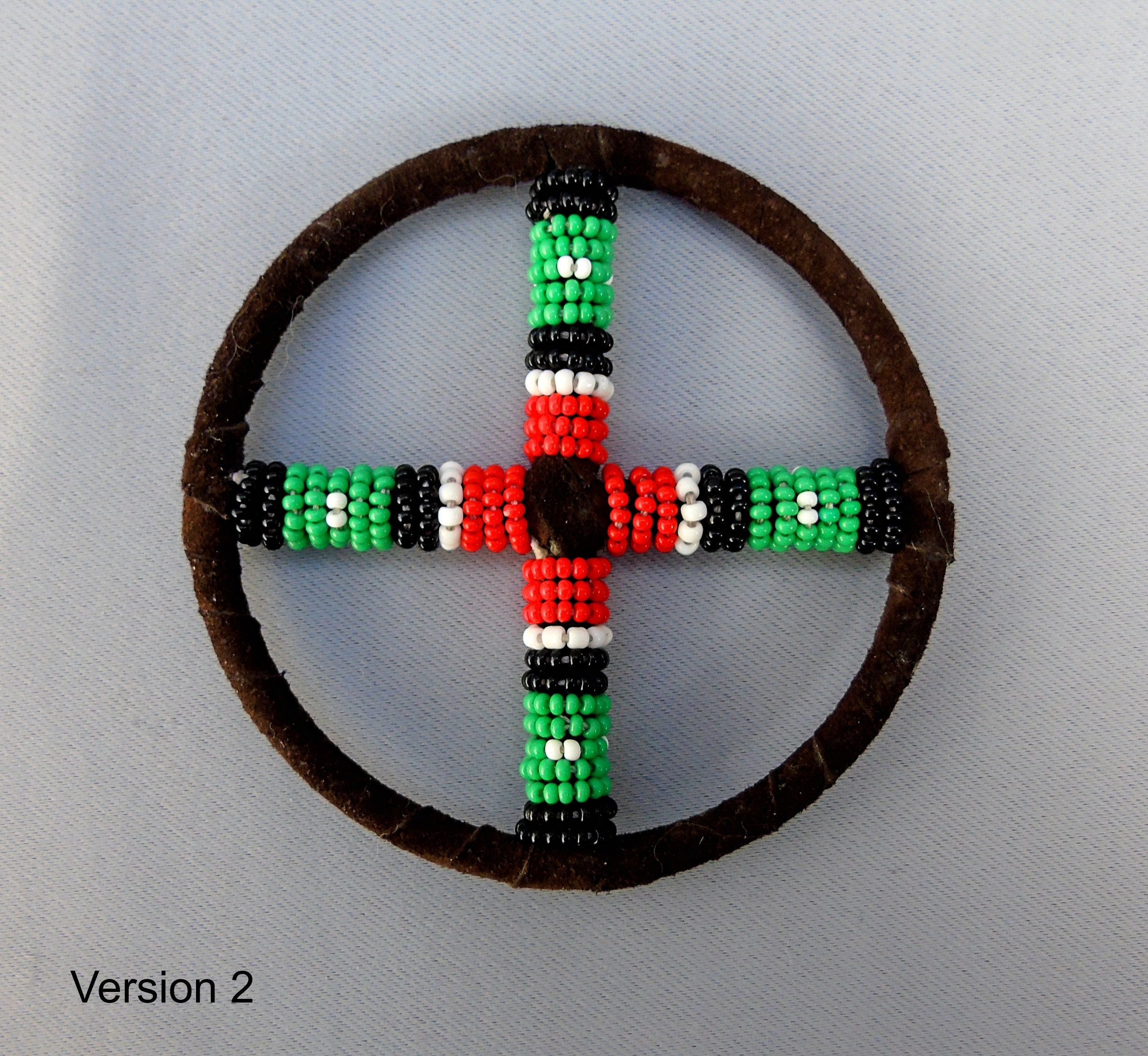 Medicine Wheel Beaded in Traditional Great Plains Indians Pattern in ...
