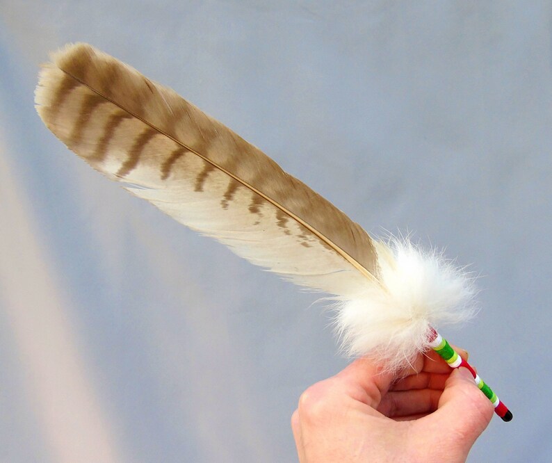 Buzzard Tail Smudge Prayer Feather North America Great Plains Indians ...