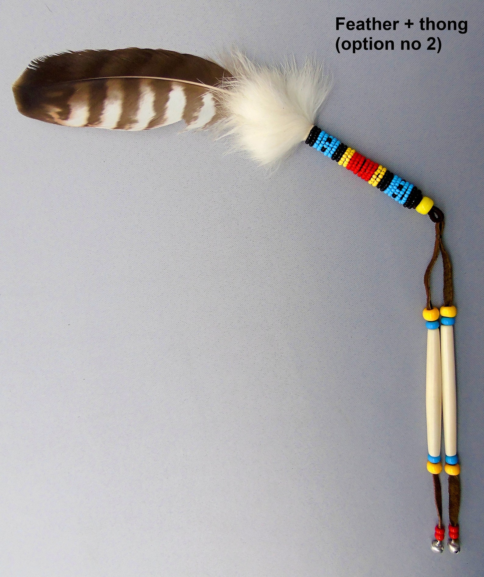 Buzzard Smudge Prayer Beaded Feather North America Great Plains Indian ...