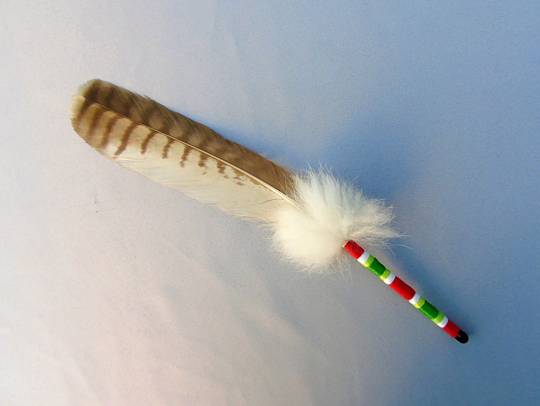 Buzzard Tail Smudge Prayer Feather North America Great Plains Indians ...