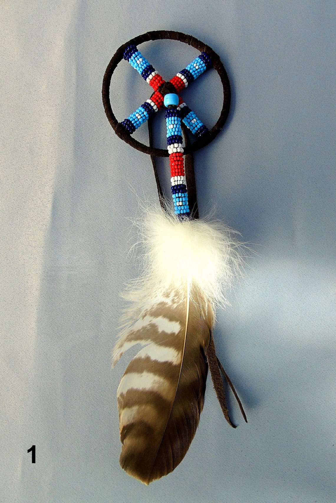Medicine Wheel With Feather - Beaded Great Plains American Indians ...