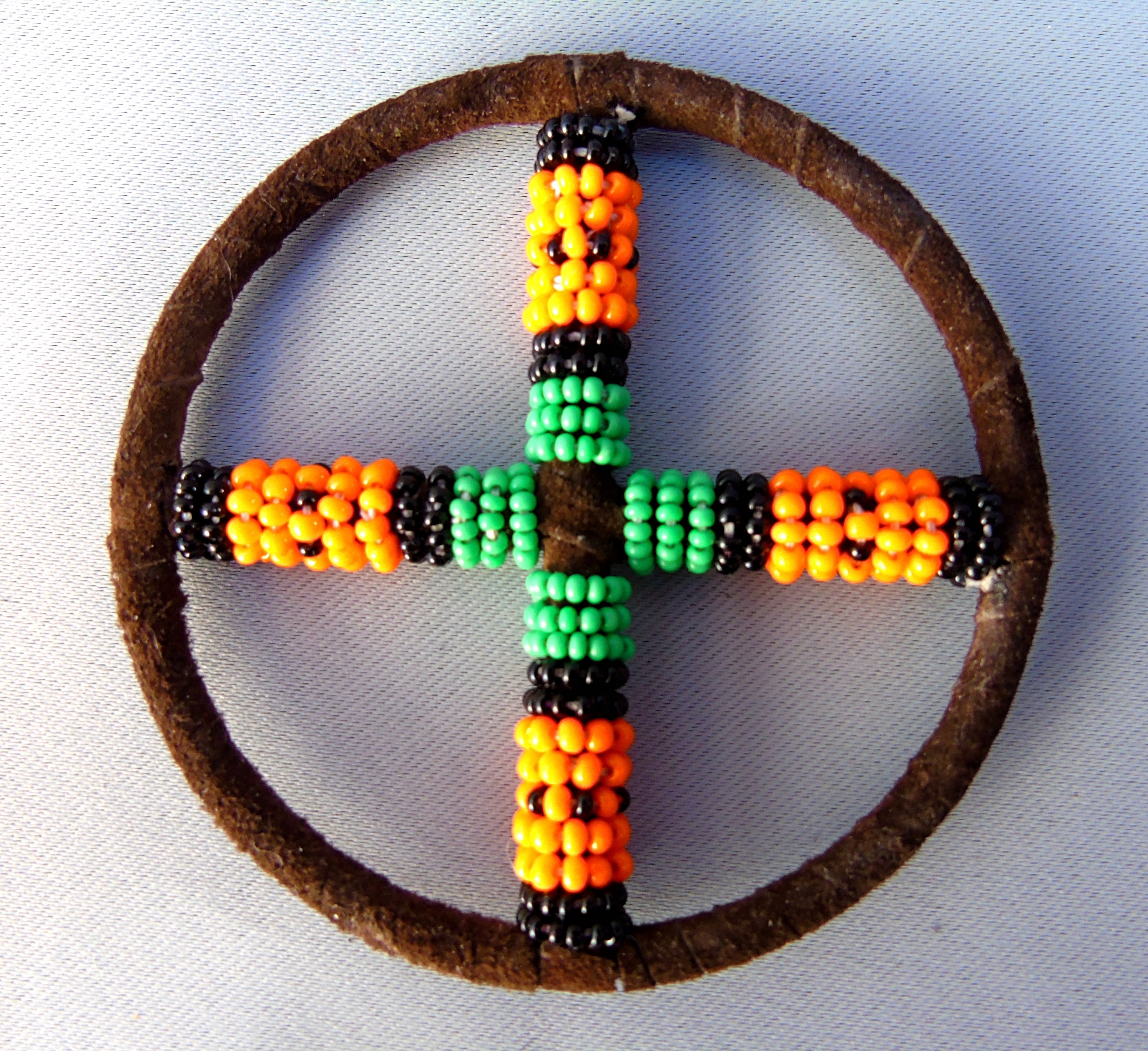 Medicine Wheel Beaded in Traditional Great Plains Indians Pattern in ...