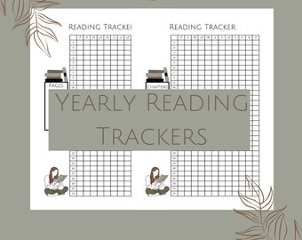Yearly Reading Tracker - Etsy