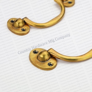 Antique Unlacquered Brass Bail Pulls - Etsy