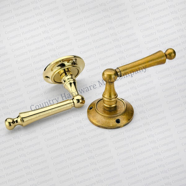 Antique Brass Door Handle - Etsy