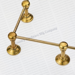 Antique Unlacquered Brass Gallery Rail - Etsy