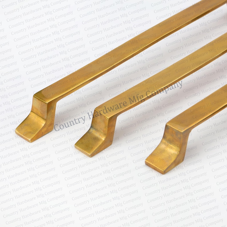 Unlacquered Antique Brass Step Handles - Etsy