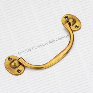 Antique Unlacquered Brass Bail Pulls - Etsy