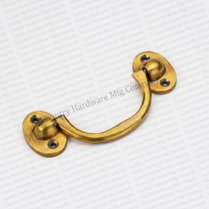 Antique Unlacquered Brass Bail Pulls - Etsy