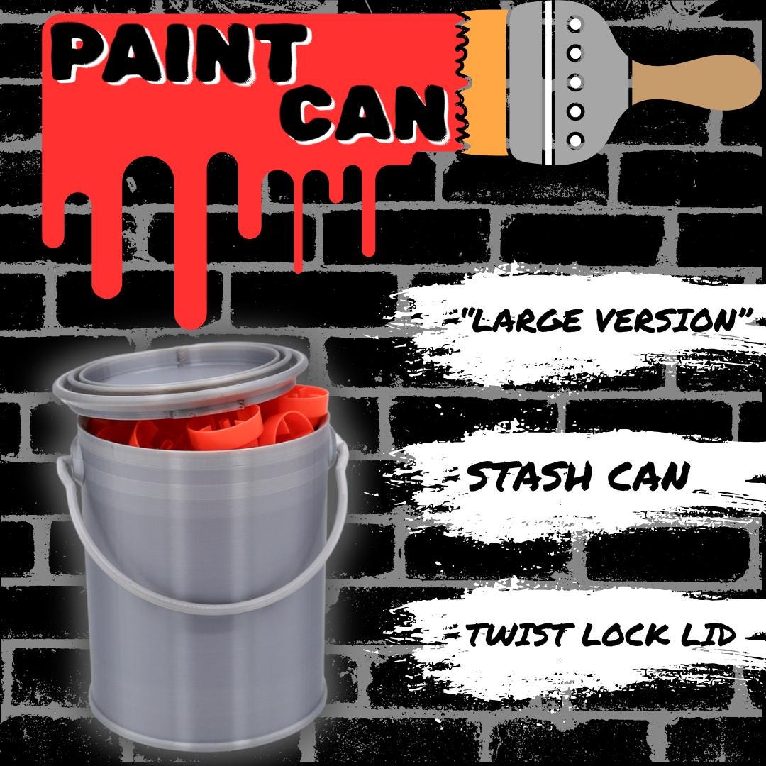 Paint Bucket Paint Can Stash Container - Large - Etsy