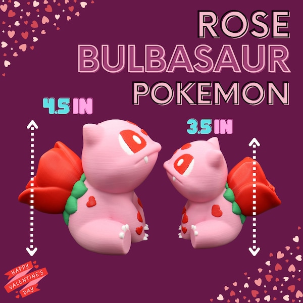 Rose Bulbasaur Plush - Etsy