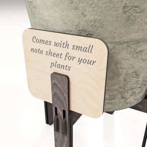 Custom Size Plant Stand Indoor Wooden Plant Pot Riser Mid Century ...