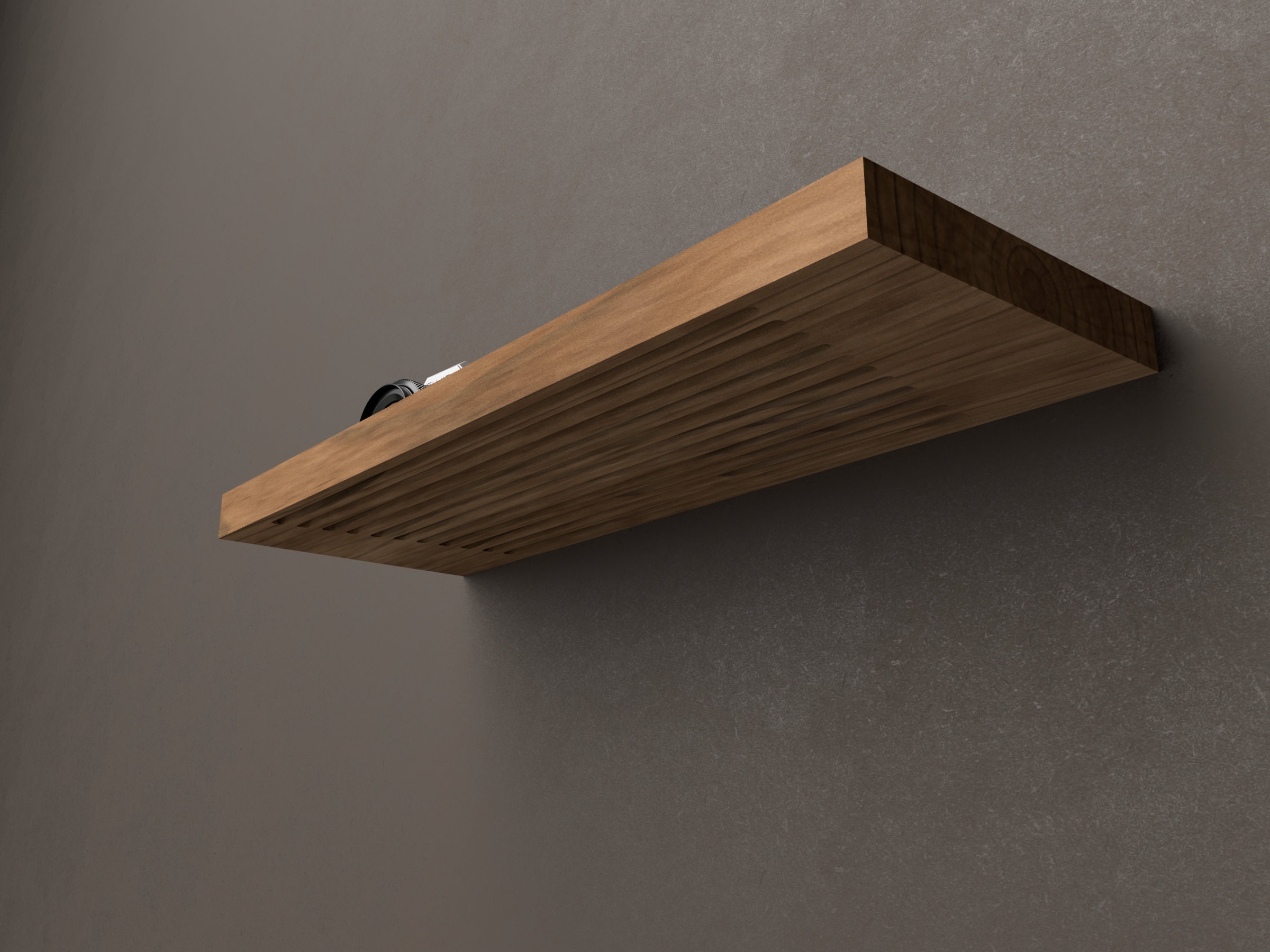 Floating Shelf With Hidden Brackets Wall Mounted Shelves - Etsy