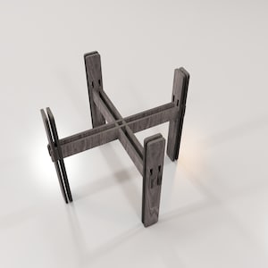 Custom Size Plant Stand Indoor Wooden Plant Pot Riser Mid Century ...