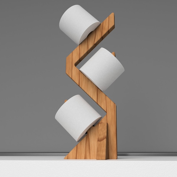 Free Standing Wooden Toilet Roll Holders - Etsy