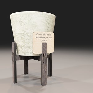 Custom Size Plant Stand Indoor Wooden Plant Pot Riser Mid Century Modern 3 Pack - Etsy