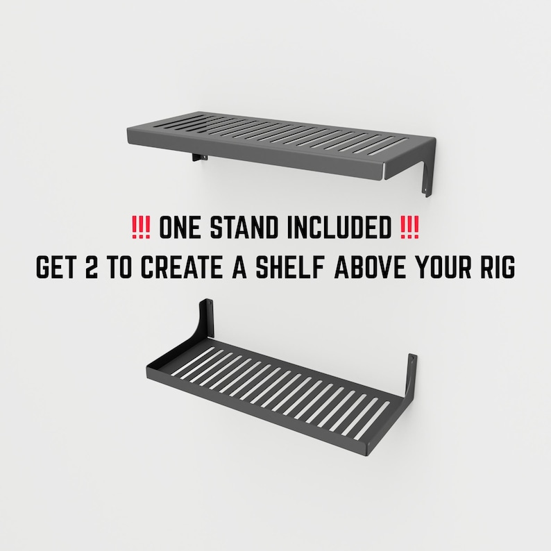 Wall Mount PC Stand: Metal Computer Case Shelf - Gaming Rig Holder - Etsy