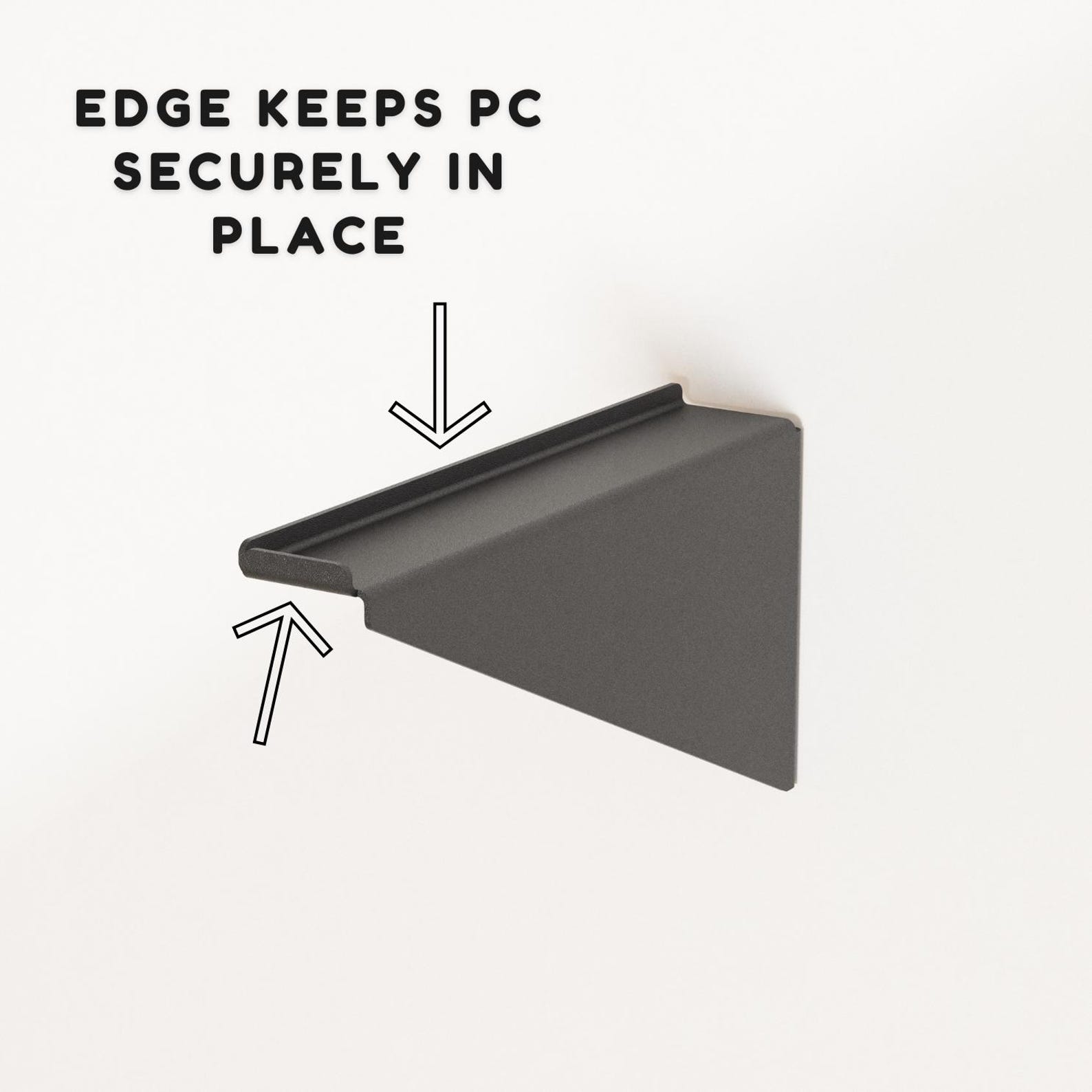 Wall Mount PC Stand Metal Computer Case Shelf - Gaming Rig Holder ...