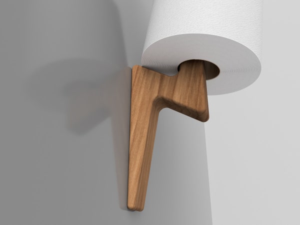 Geometric Shape Wall Hooks Made From Solid Wood White Oak Walnut Circle ...