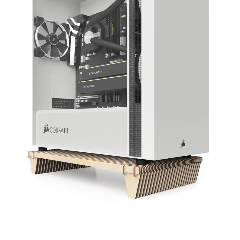 Wooden PC Riser Stand: Baltic Birch Computer Cooling Platform - Etsy