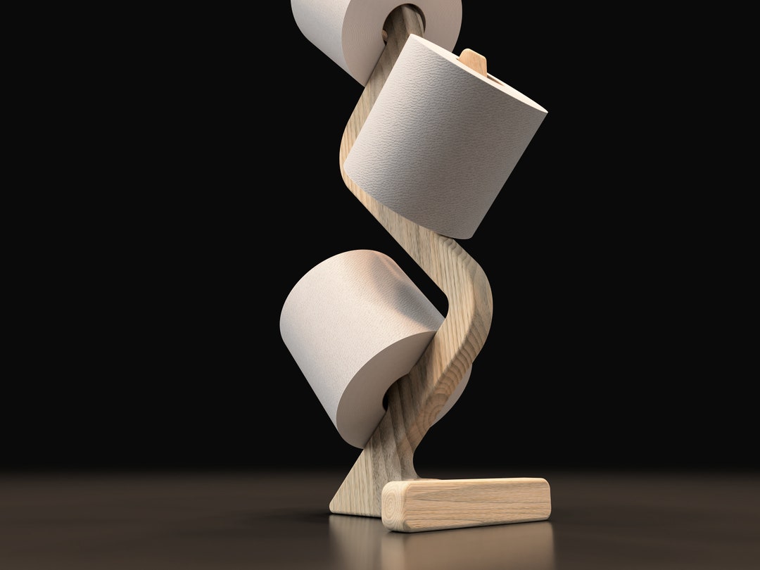 Toilet Paper Holder Stand for Multiple Roll Storage Free Standing ...