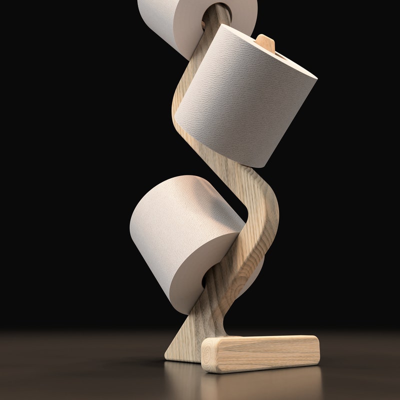 Unique Freestanding Toilet Paper Holder - Etsy