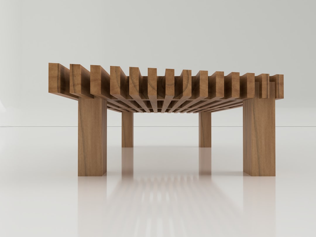 Handmade Wooden Monitor Stand: Japanese Minimalist Desk Riser - Etsy