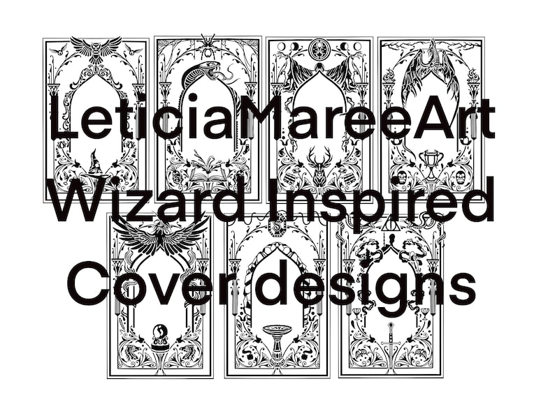 Wizard Inspired Book Cover Art PDF - Etsy