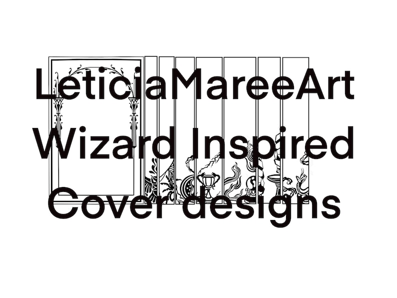 Wizard Inspired Book Cover Art PDF - Etsy