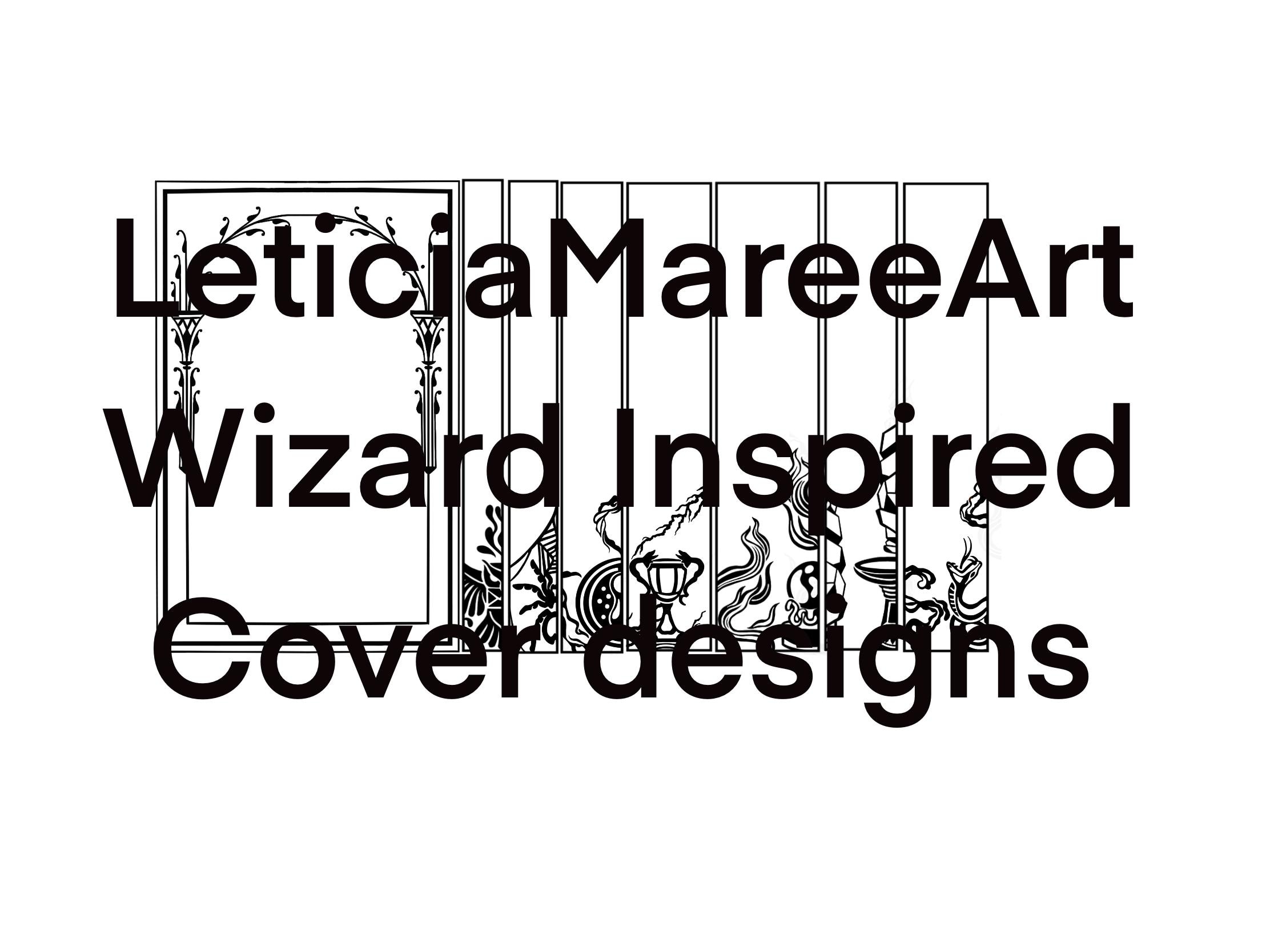 Wizard Inspired Book Cover Art PDF - Etsy