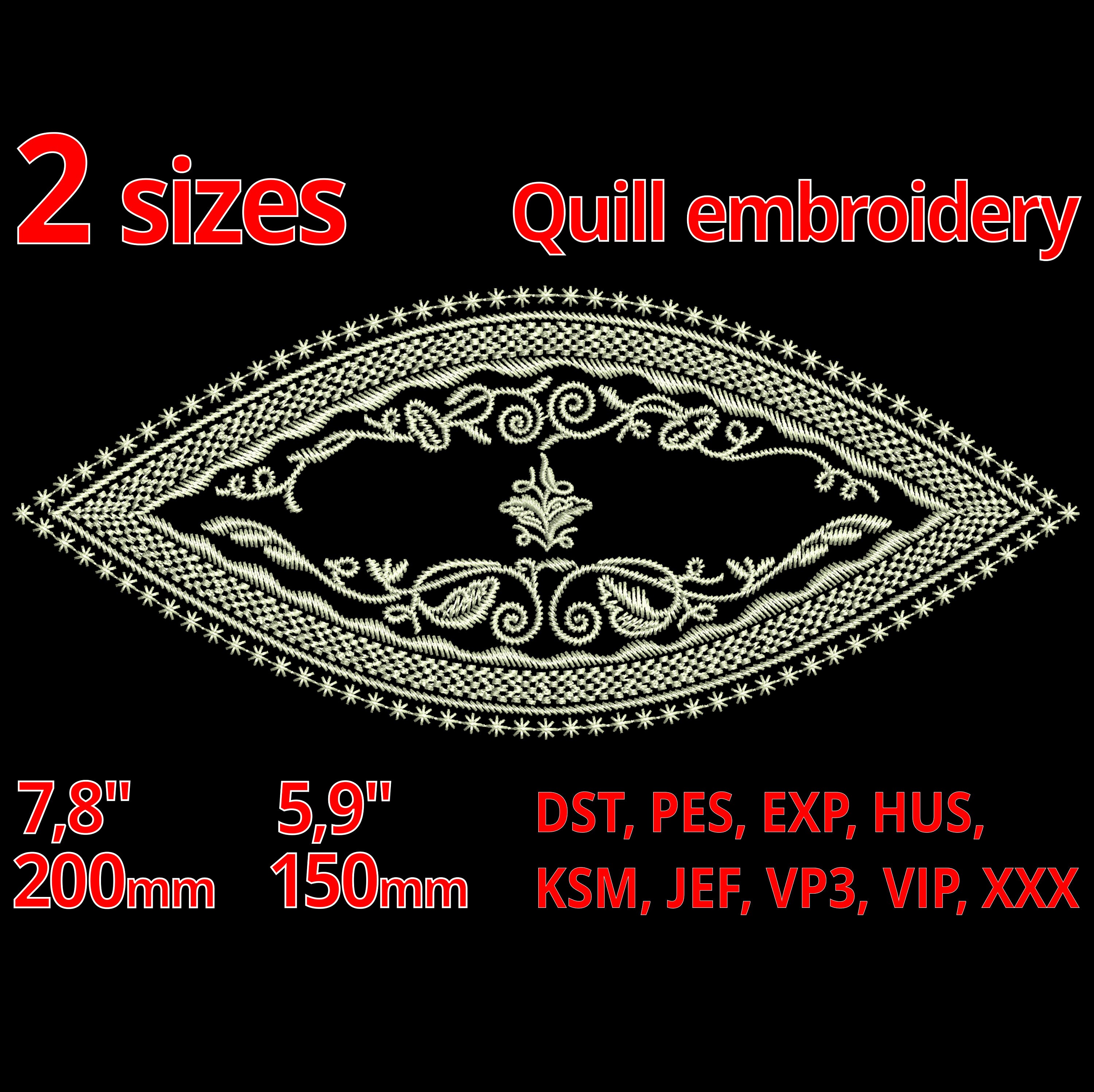 Porcupine Quill Embroidery Design Qillwork Cross Stich Machine ...