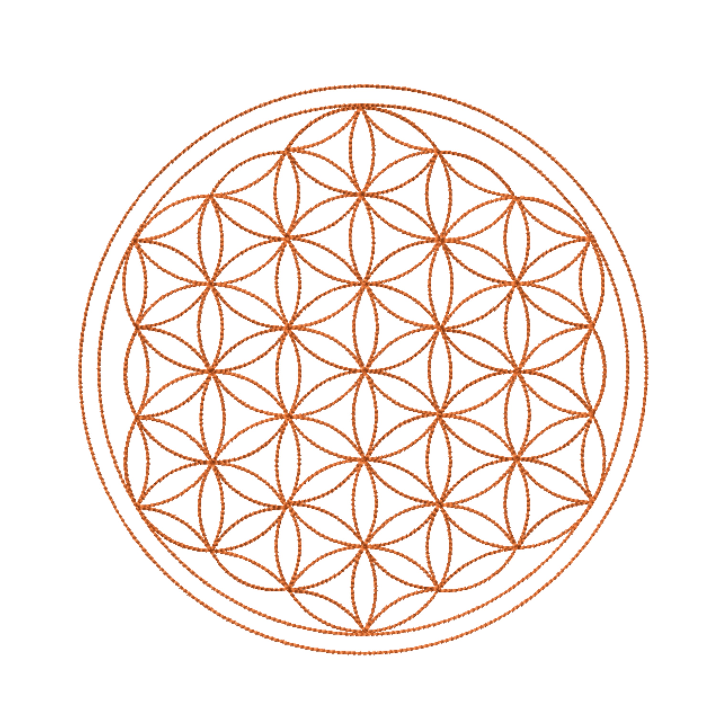 Flower of Life Embroidery Design 5 Sizes - Zen Buddha - Tree of Life ...