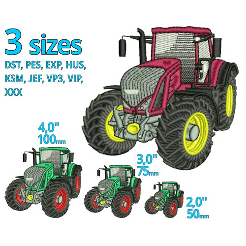 Tractor Truck Machine Embroidery Design - Etsy
